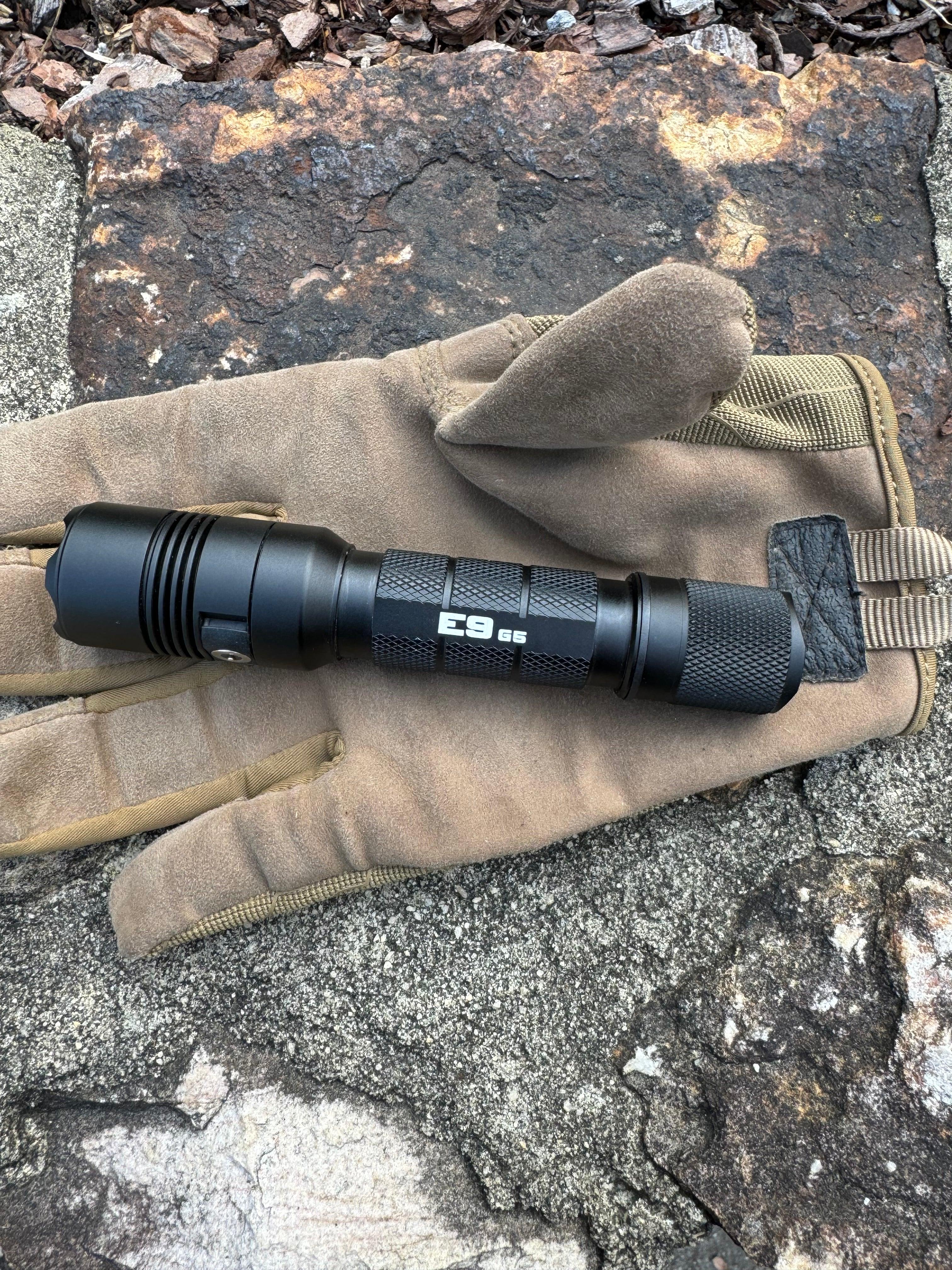 Powertac E9-G5 Long Throw Compact Long Throw LED Flashlight