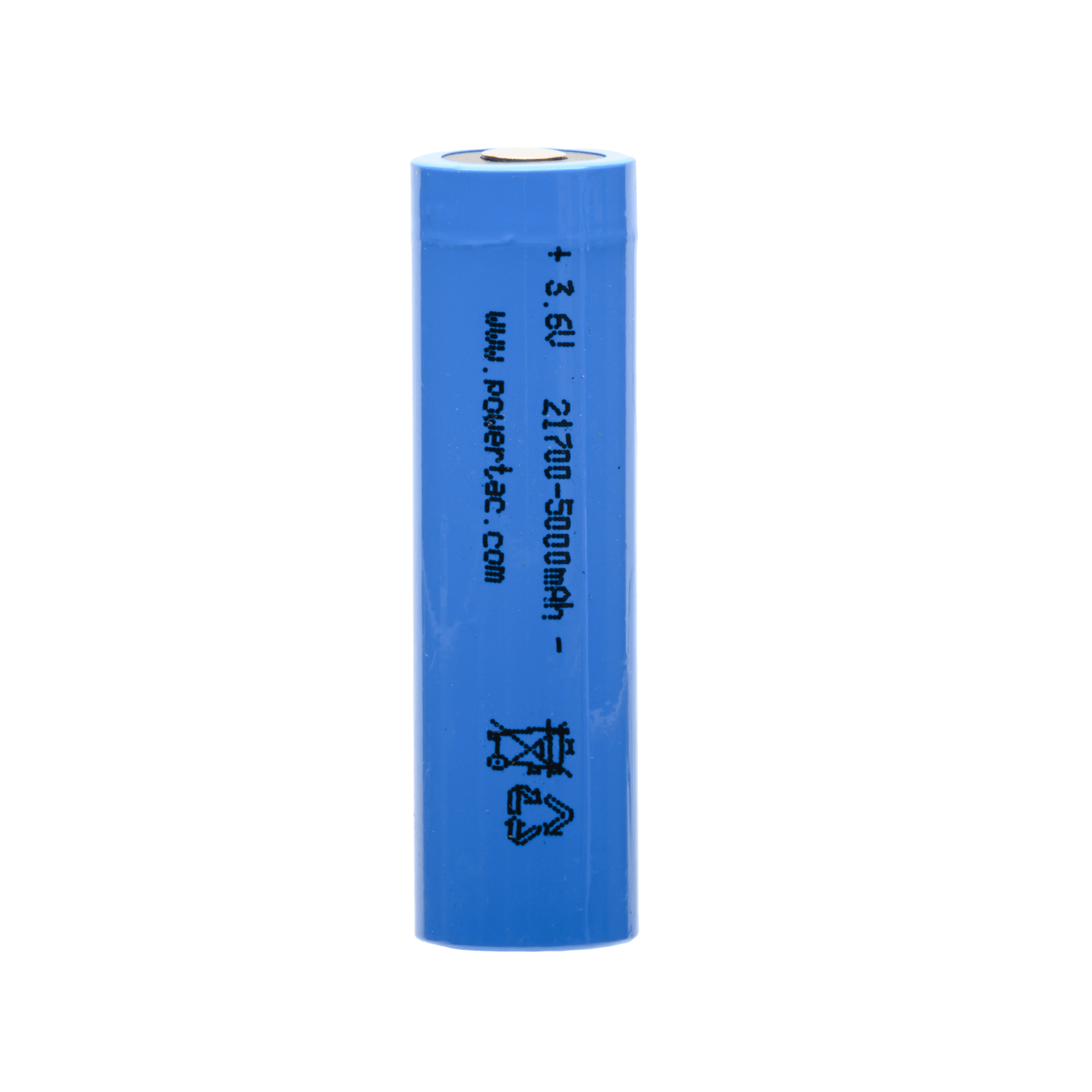 5000 mAh Lithium-ion 21700 Rechargeable Battery – Powertac